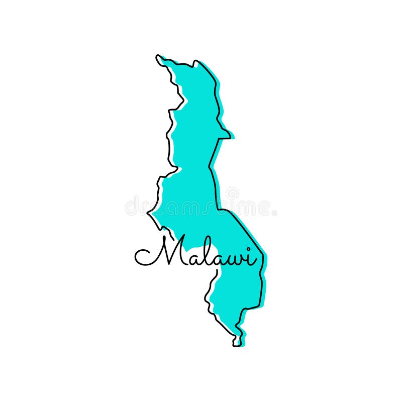 Map of Malawi Vector Design Template. Stock Vector - Illustration of ...
