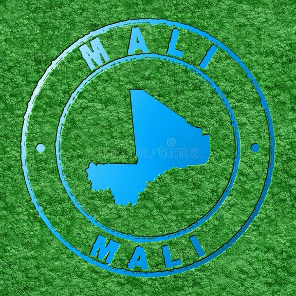 Map of Mali, Forest with Water Map Stock Illustration - Illustration of ...