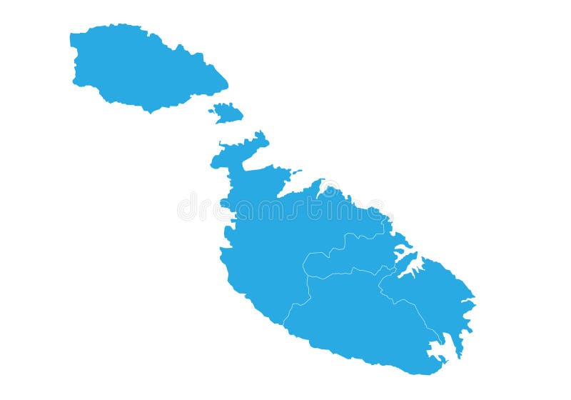 Map of Malta. High Detailed Vector Map - Malta Stock Vector ...