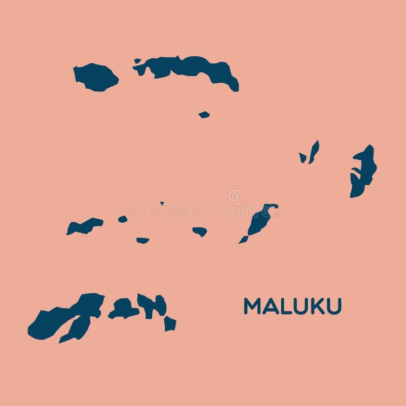 Map of Maluku. Vector Illustration Decorative Design Stock Vector ...
