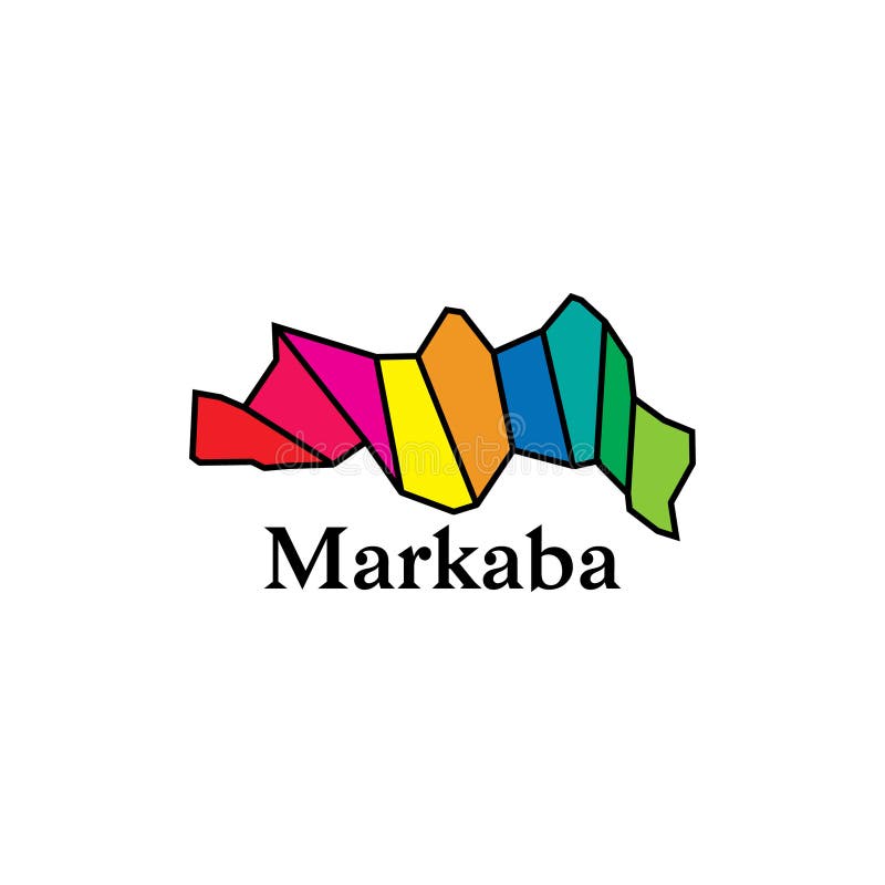 Map of Markaba, Colorful Design Creative Design Template, World Map ...
