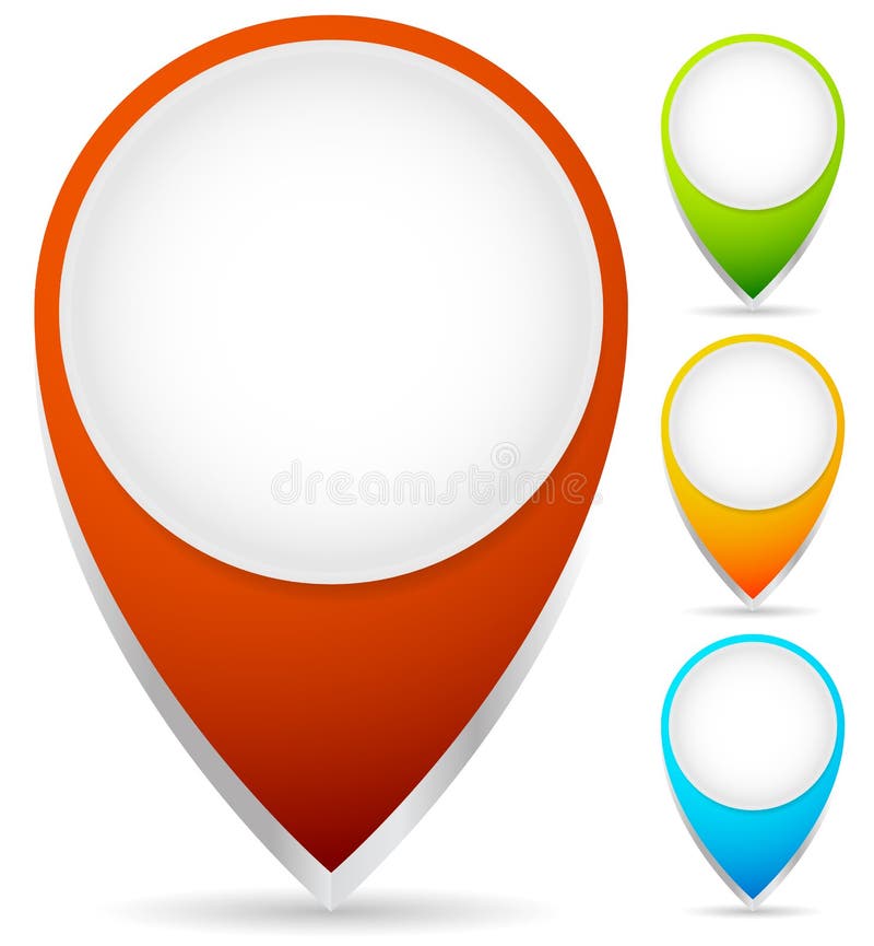 Map Marker, Map Pin Graphics Stock Vector - Illustration of thumbtack ...