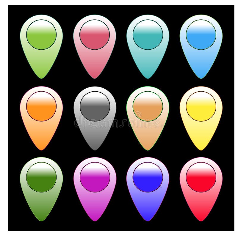 Map marker stock illustration. Illustration of graphics - 78734940