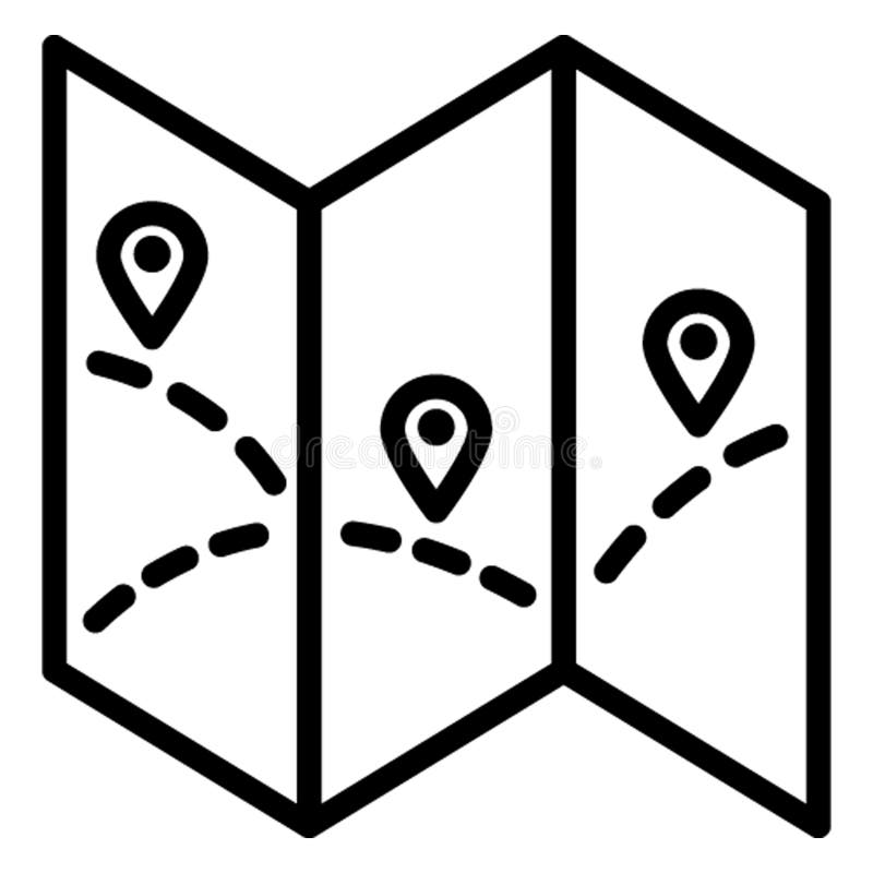 Map Marker, Map Navigation Vector Icon Which Can Easily Edit Stock ...