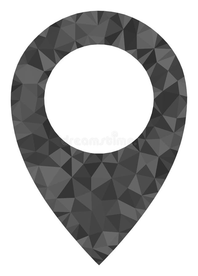 Map Marker Polygonal Icon stock vector. Illustration of navigate ...