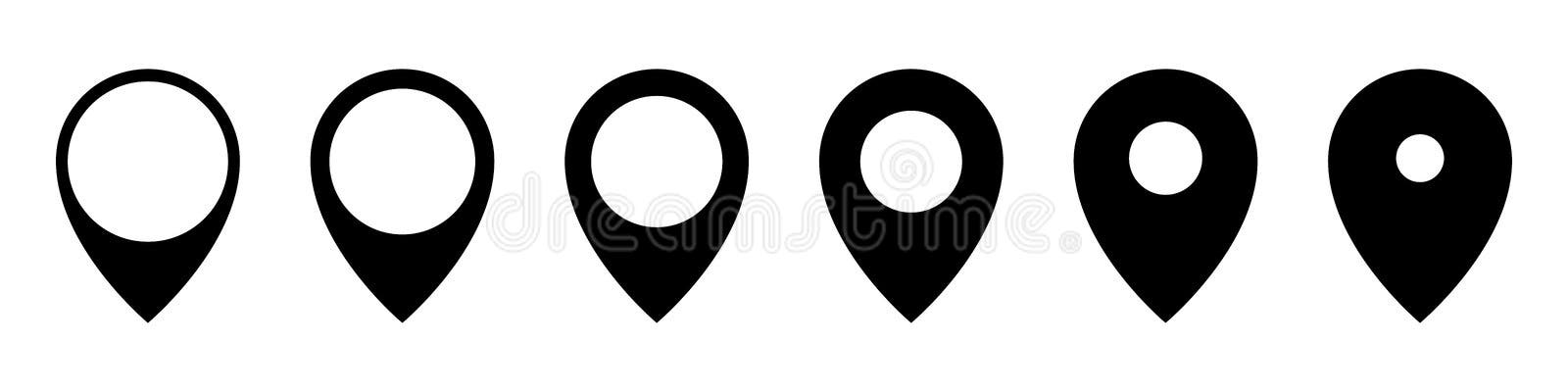 Location Icon. Map Pin Icon Vector. Map Icon. Map Marker Vector. Isolated Vector. Vector Logo ...