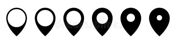 Map Marker Set. Different Pin Pointer Icon Set. Different Pointer Shapes. Flat Logo. Navigation ...