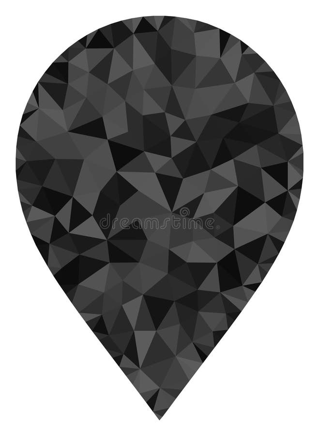 Map Marker Triangle Lowpoly Flat Icon Stock Vector - Illustration of ...