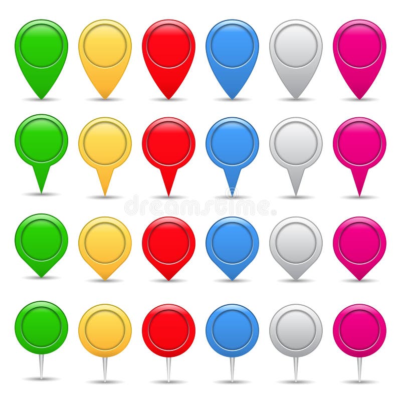 Map Markers stock vector. Illustration of flag, point - 25659678