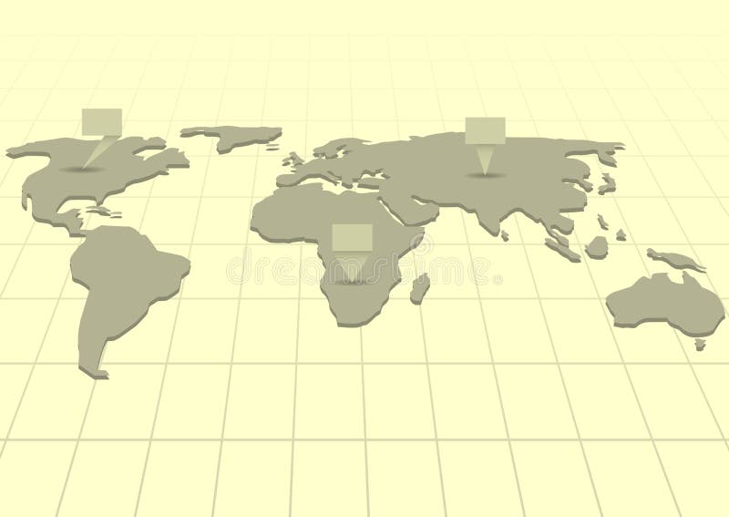 Earth Globe With Location Markers Flat Icon Stock Vector - Illustration ... Earth Globe With Location Markers Flat Icon Stock Vector - Illustration ...