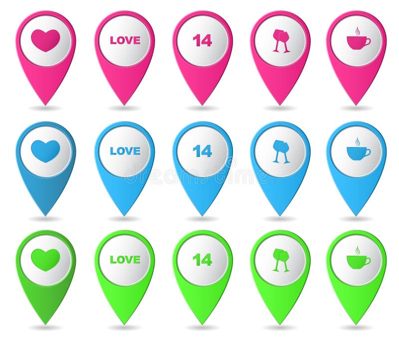 Map markers stock vector. Illustration of navigation - 49096682