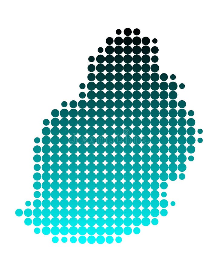 Map of Mauritius stock vector. Illustration of vector - 90718703