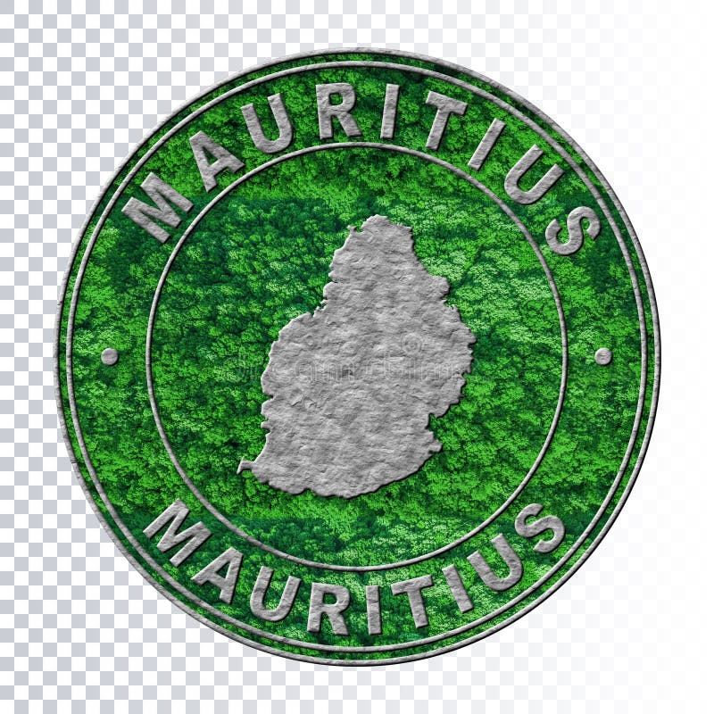 Map of Mauritius, Environment Concept, Co2 Emission Concept Stock ...