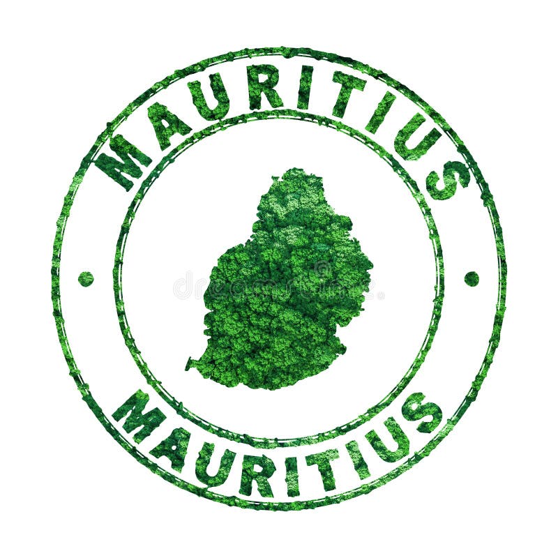 Map of Mauritius, Environment Concept, Co2 Emission Concept Stock ...