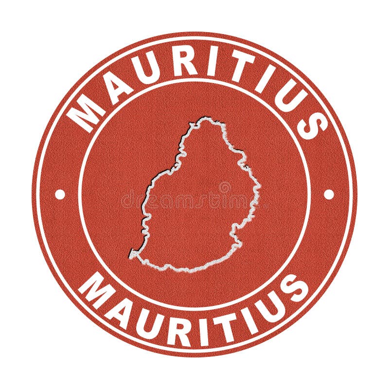 Map of Mauritius, Postal Passport Stamp, Travel Stamp Stock ...