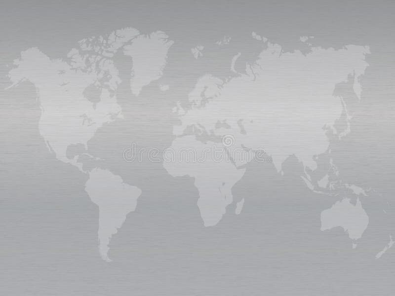 Map on metal stock illustration. Illustration of lasting - 41362945