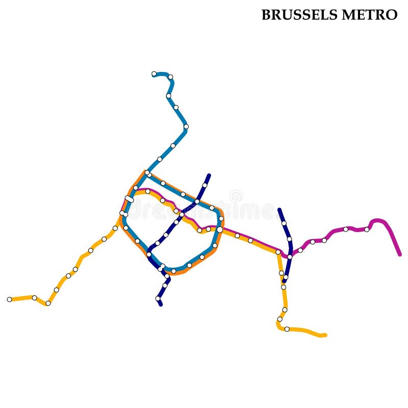 Map of the metro, Subway stock illustration. Illustration of public ...