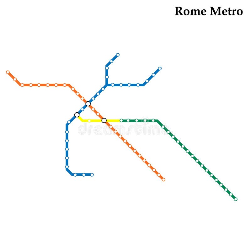 Map of the metro, Subway stock illustration. Illustration of graphic ...