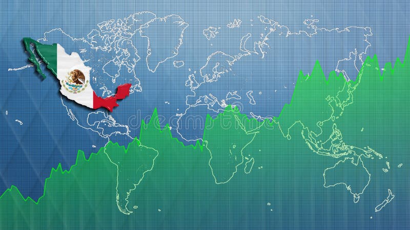 Map of Mexico, Financial Success Stock Illustration - Illustration of ...