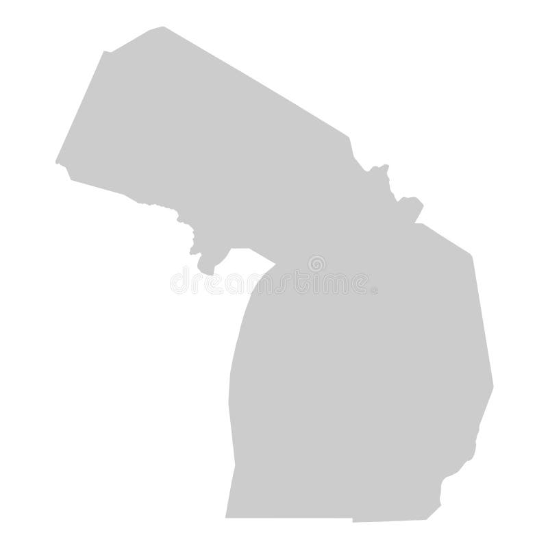 Map of Michigan, MI stock illustration. Illustration of saginaw - 377055203