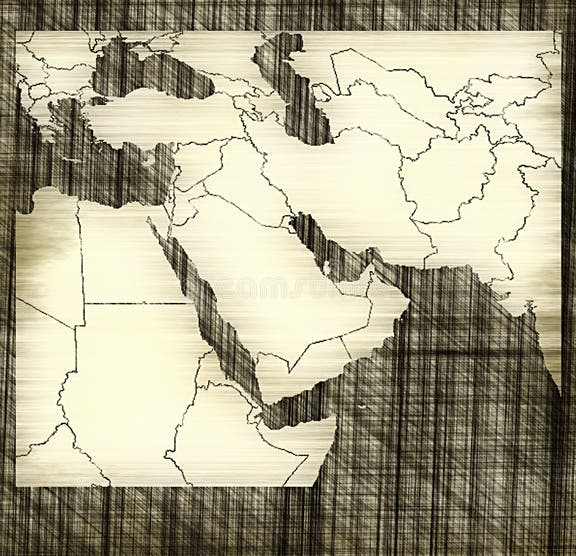 Map Middle East Drawing Stock Illustrations – 1,491 Map Middle East ...