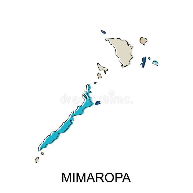 Map of Ha Il Colorful Modern Vector Design Template, National Borders ...