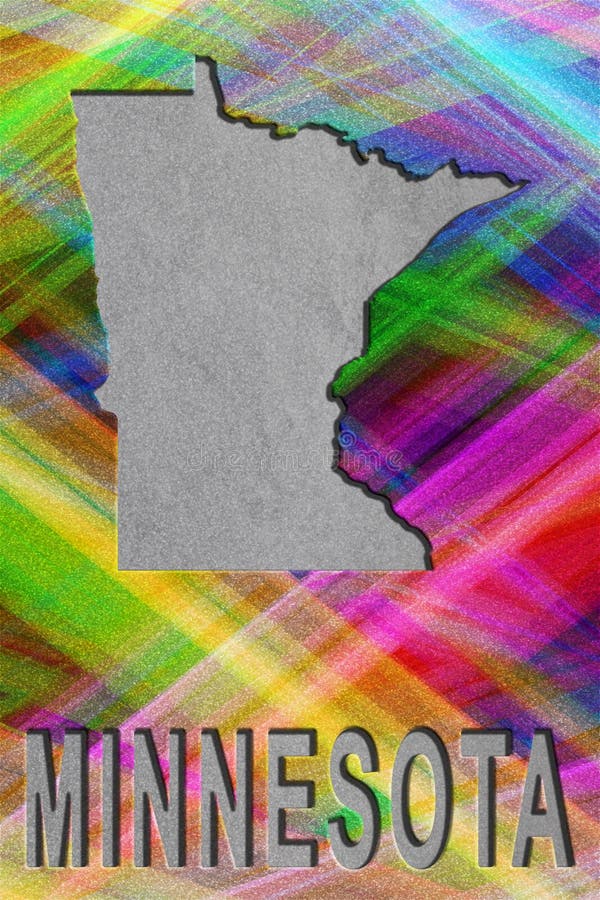 Colorful Minnesota Political Map with Clearly Labeled, Separated Layers ...