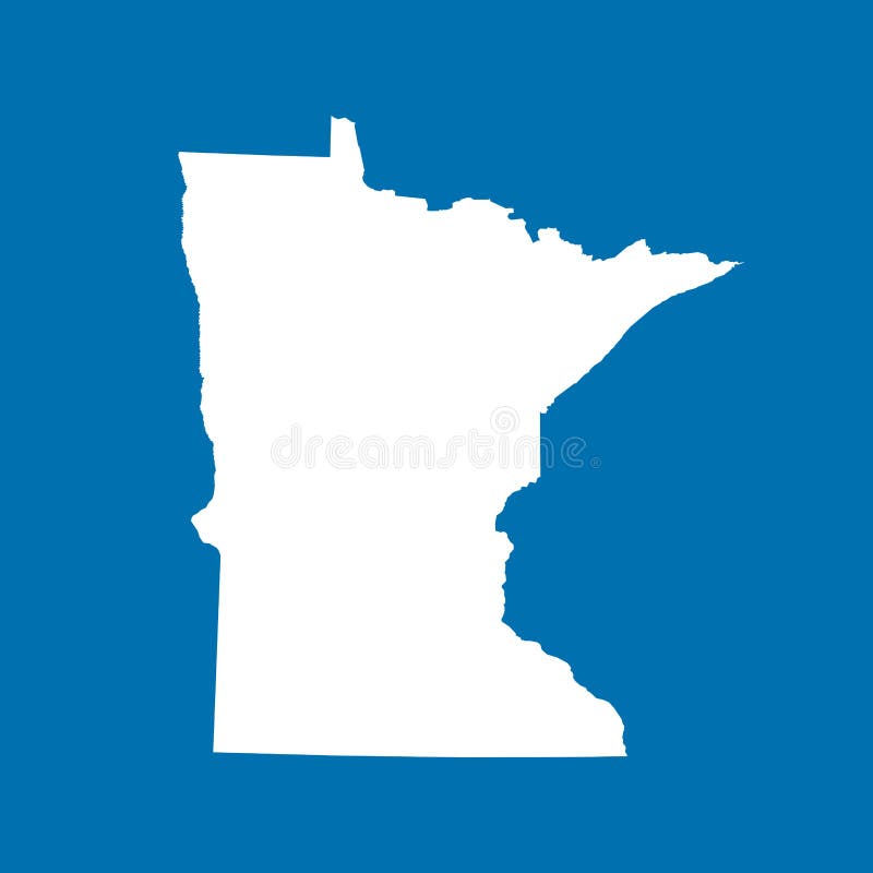Map of the Minnesota stock vector. Illustration of symbol - 205702834