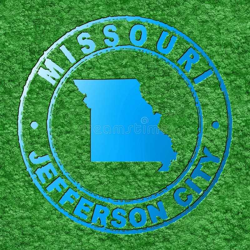 Map of Missouri, Forest with Water Map Stock Image - Image of natural ...