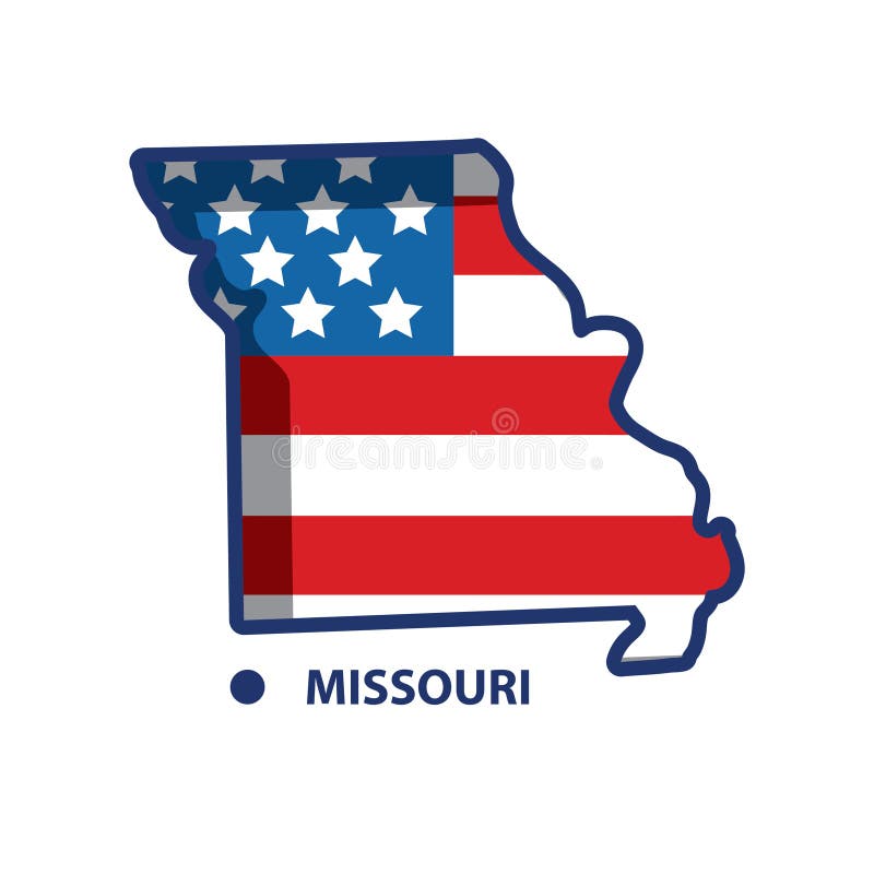 Map of Missouri. Vector Illustration Decorative Design Stock Vector ...
