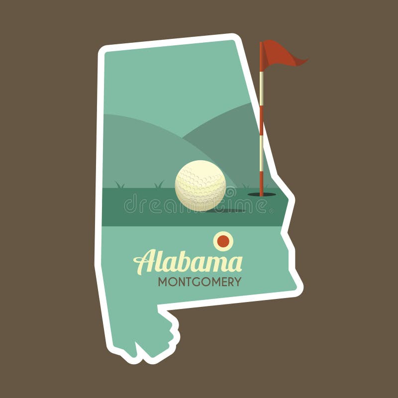 Map of Montgomery State. Vector Illustration Decorative Design Stock ...