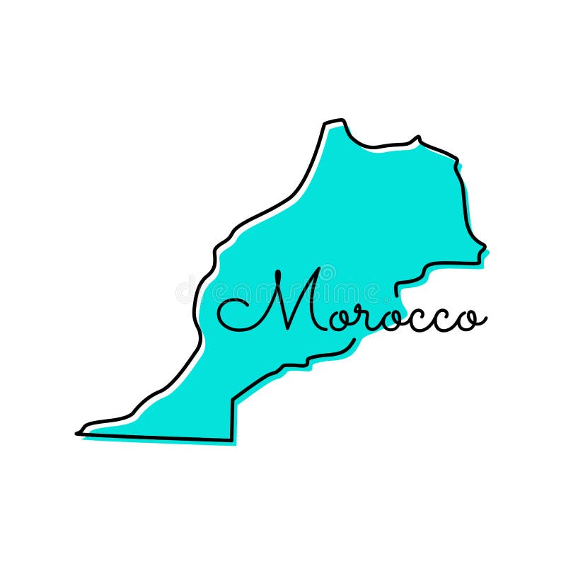 Map of Morocco Vector Design Template. Stock Vector - Illustration of ...