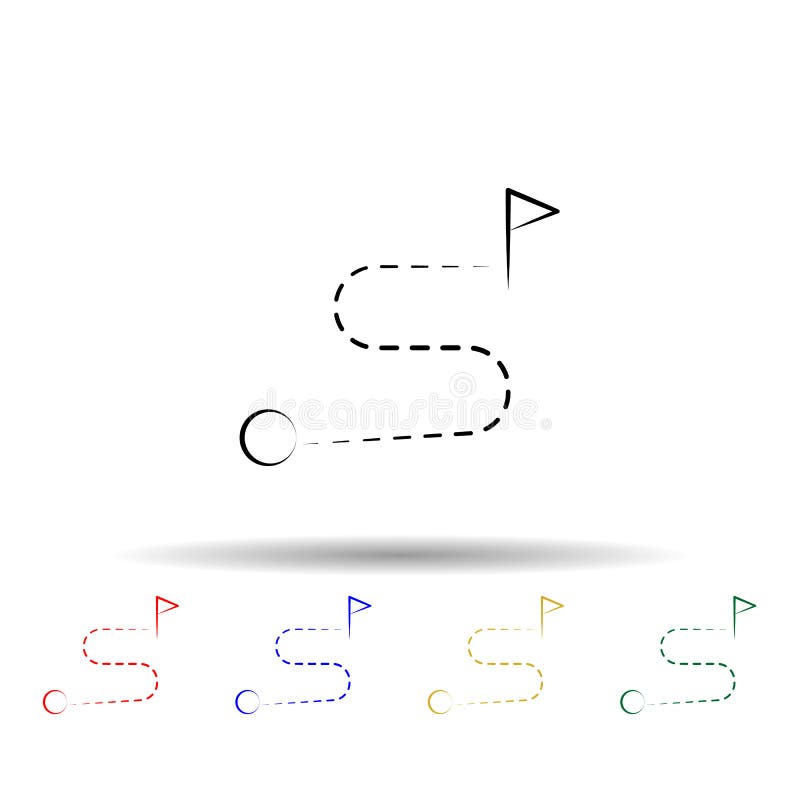 Map Multi Color Style Icon Simple Thin Line Outline Vector Of Travel Icons For Ui And Ux