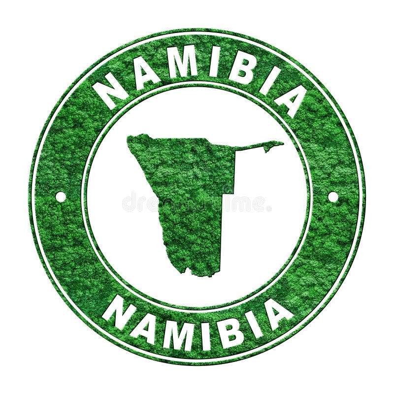 Map of Namibia, CO2 Emission Concept Stock Illustration - Illustration ...