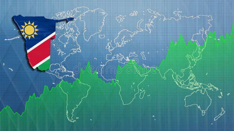 Map of Namibia, Financial Success Stock Illustration - Illustration of ...
