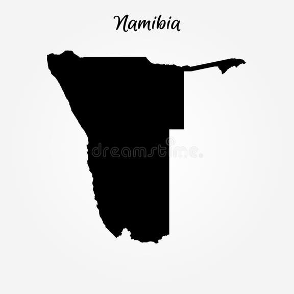 Map of Namibia stock illustration. Illustration of drawing - 109466035