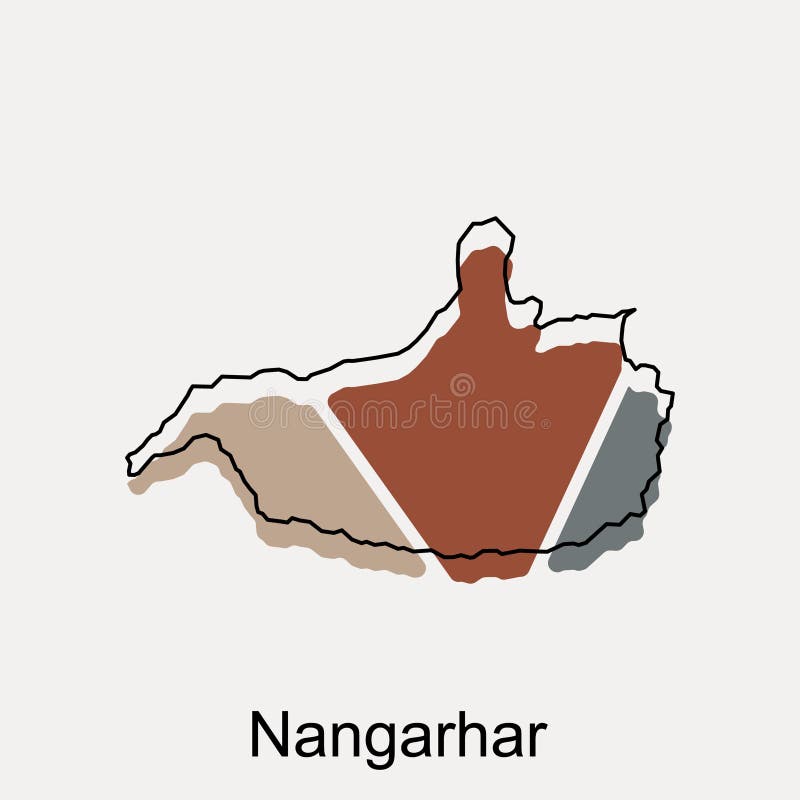 Map of Nangarhar Modern Geometric Logo, Abstract, Designs Concept, Logo ...