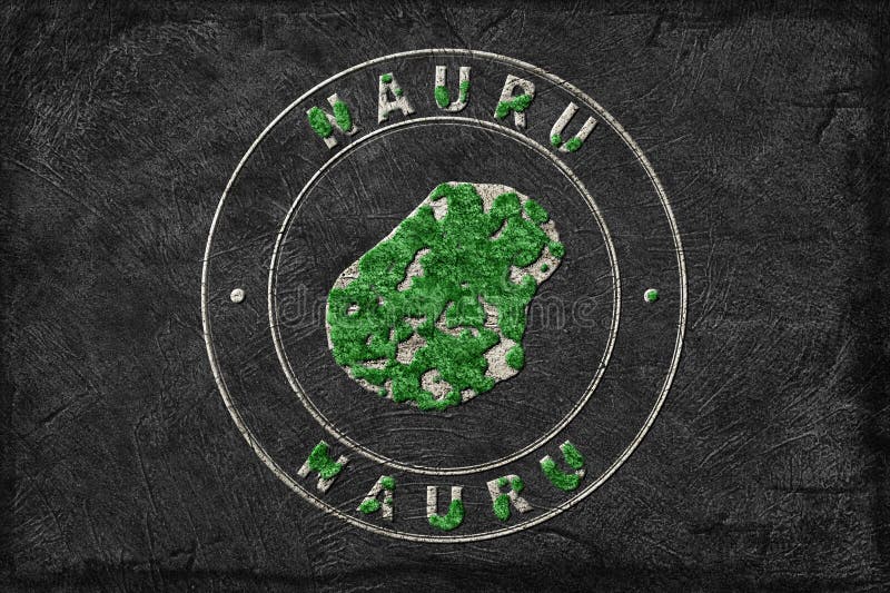 Map of Nauru Reforestation Green Agenda Stock Illustration ...