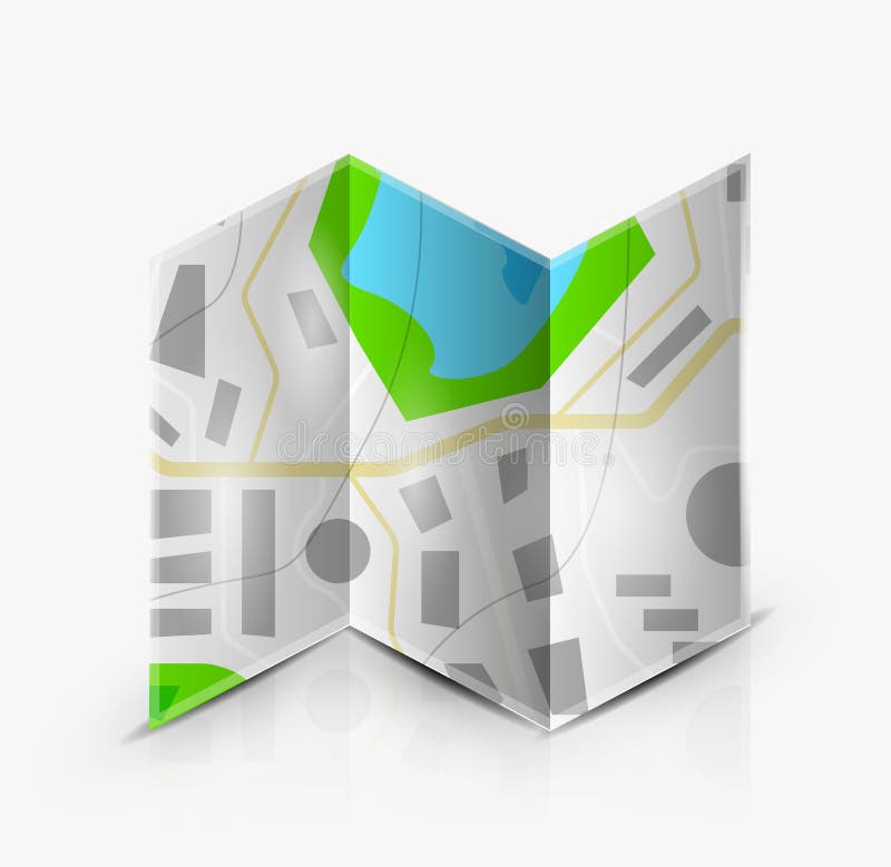 Map navigation icon stock illustration. Illustration of positioning ...