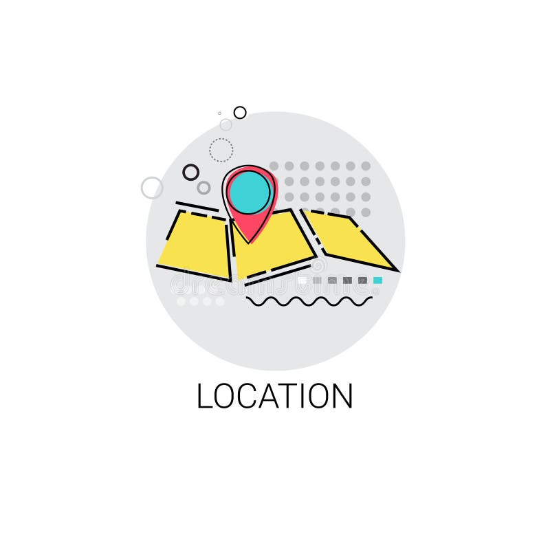 Map Navigation Location Position Icon Stock Vector - Illustration of ...