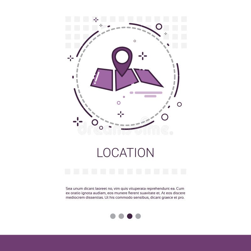Map Navigation Location Position Web Banner with Copy Space Stock ...