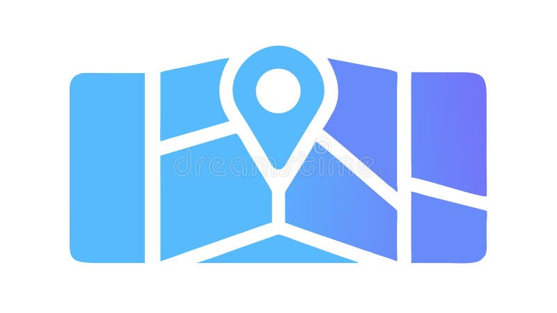 Map Navigation Location Vector Icon, Vector Design Generative AI Stock ...