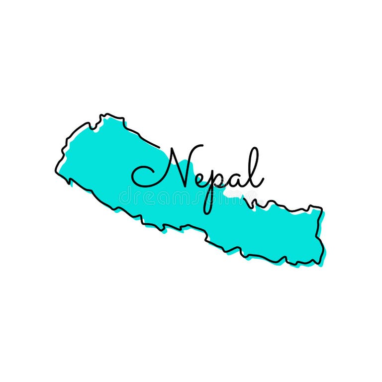Map of Nepal Vector Design Template. Stock Vector - Illustration of ...