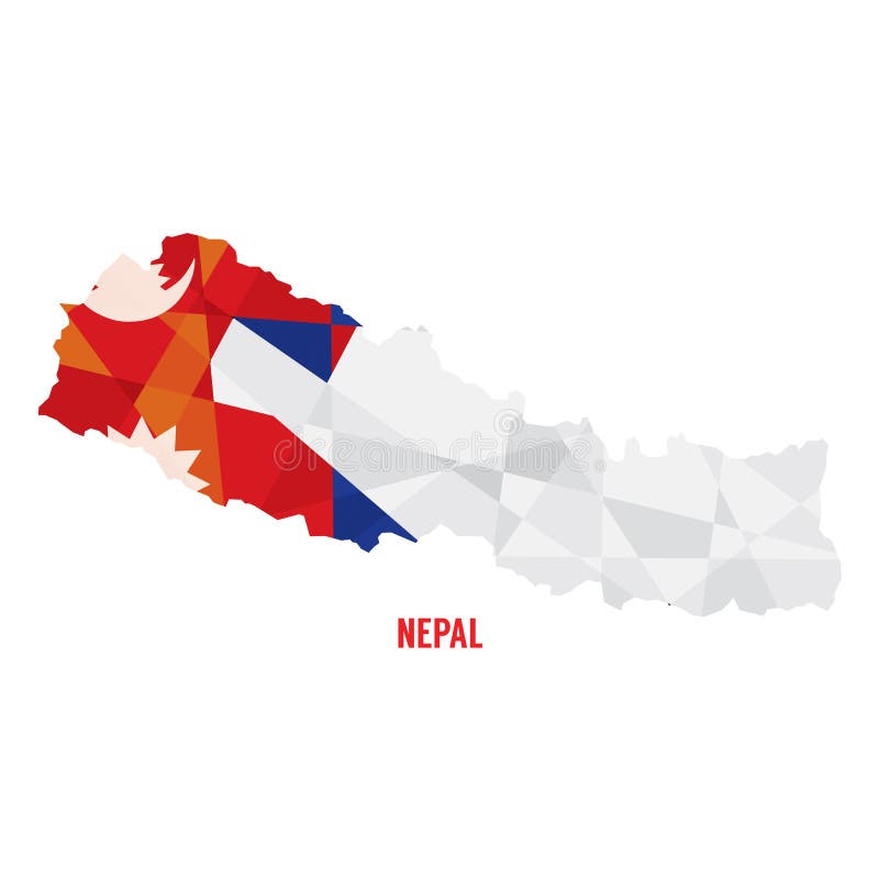 Map of Nepal stock vector. Illustration of abstract, national - 54096462