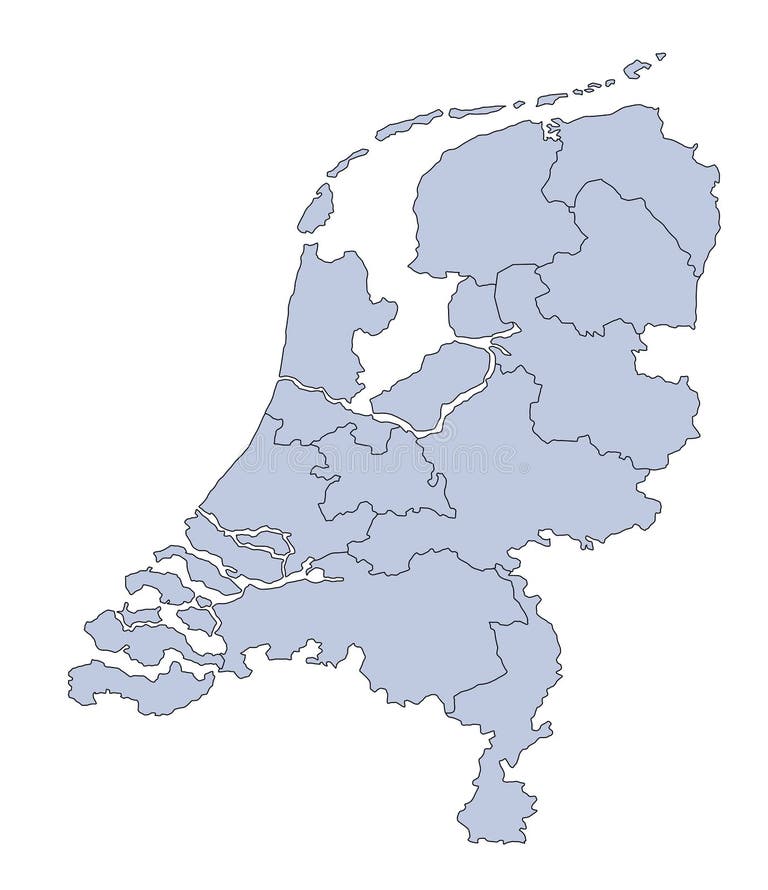 Map Netherlands Provinces Stock Illustrations – 498 Map Netherlands ...