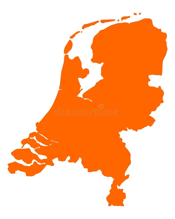 Map of the Netherlands stock vector. Illustration of travel - 96140953