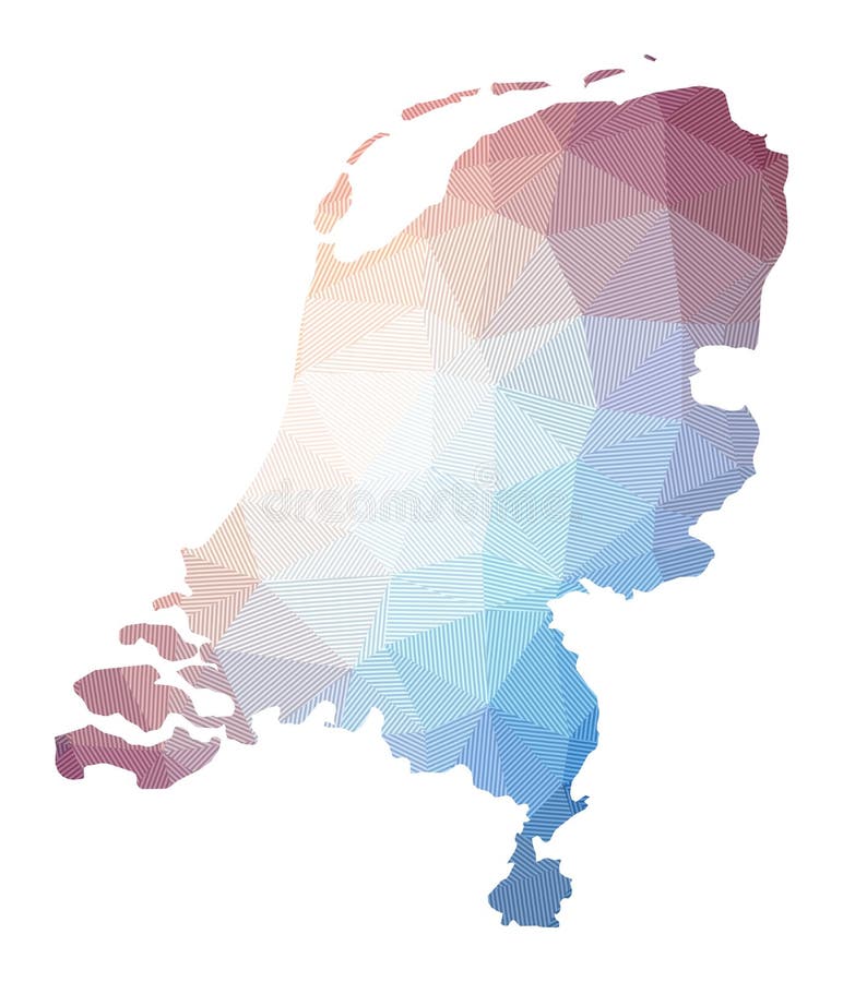 Map of Netherlands. stock vector. Illustration of amsterdam - 222045220