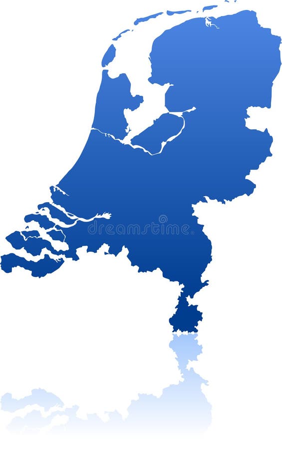 Map of the Netherlands stock vector. Illustration of graphic - 204159035