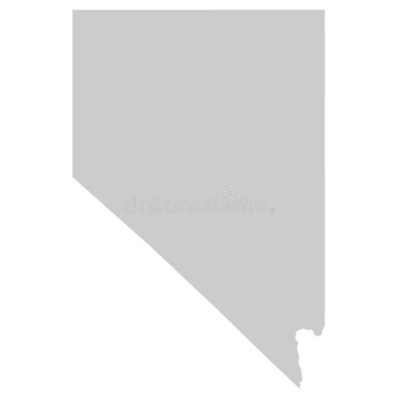 Map of Nevada, NV stock vector. Illustration of election - 377055316