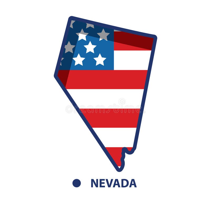 Map of Nevada. Vector Illustration Decorative Design Stock Vector ...